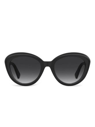 Moschino lunettes de soleil &agrave; monture papillon - Noir