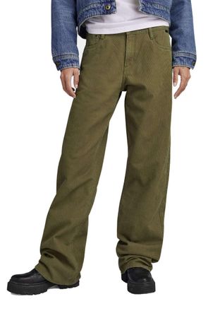 G-Star Damen Judee Low Waist Loose Jeans Gr&uuml;n (Dark Olive D22889-D190-C744) 28W / 34L