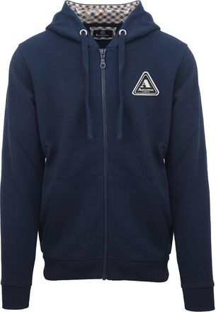Aquascutum Active Hoodie mit durchgehendem Rei&szlig;verschluss f&uuml;r Herren (Dunkel-Marineblau)