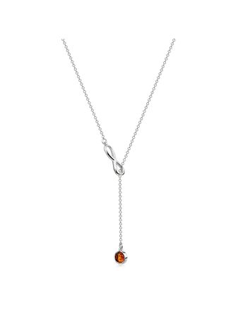 Zeeme Gemstones Collier 925/- Sterling Silber Bernstein