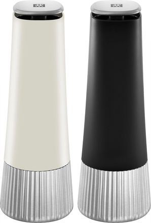 Zwilling Spices Gewürzmühlen-Set, 2-tlg, Keramikmahlwerk, stufenlos verstellbar, fein bis grob, für Salz, Pfeffer, Gewürze, elfenbein und schwarz