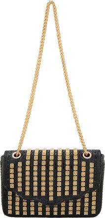 Faina Klappentasche Klappentasche Frauen schwarzes Gold