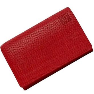Loewe Portefeuille en cuir Pre-owned - Femme - Pre-owned - Rouge - Taille: ONE Size
