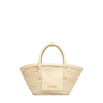 Jacquemus Le petit panier Soli en cuir et palmier