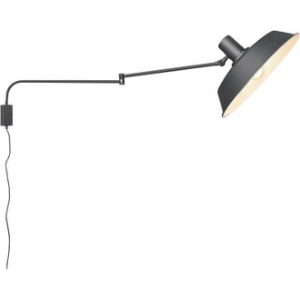Trio Leuchten Trio Lighting - Applique 1xE27 Bolder Nero Orientabile L35 cm
