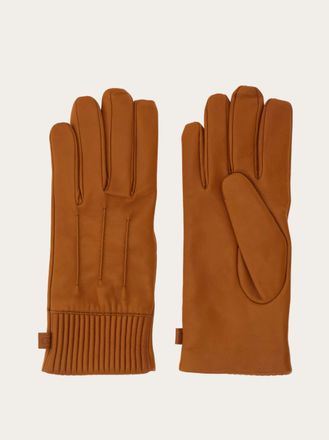 Ferragamo Herren Gef&uuml;tterte Handschuhe Braun