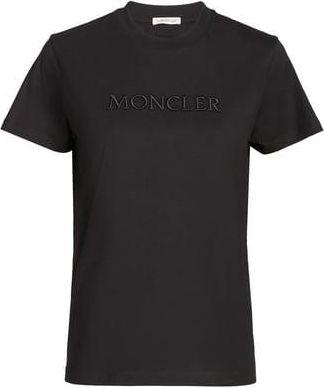 Moncler T-shirt &agrave; logo en coton