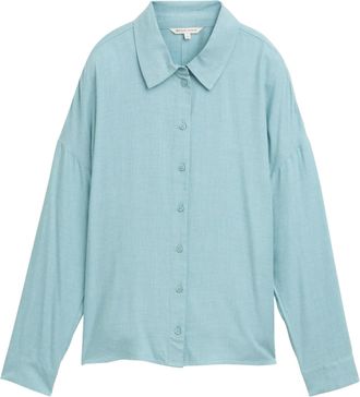 Tom Tailor Damen 1044212 Bluse, 30914-Tourmaline Melange, XS