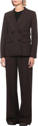 D.exterior Wollblazer - - Jackets - Damen - Braun - XS