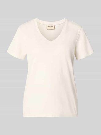 Mos Mosh Regular Fit T-Shirt mit V-Ausschnitt Modell Dala