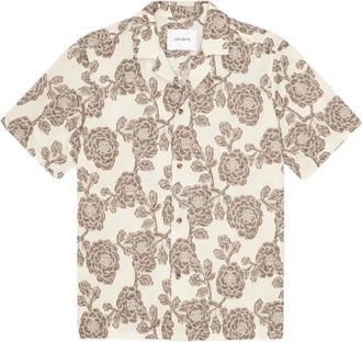 Les Deux Homme, Chemises, Beige, Taille: S Short Sleeve Chemises