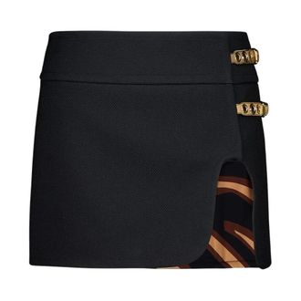 Pucci Femme, Jupes, Noir, Taille: 40 FR Mini-jupe &agrave; boucle