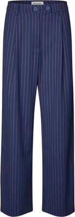 Lollys Laundry Femme, Pantalons, Bleu, Taille: 40 FR Wide Pantalons