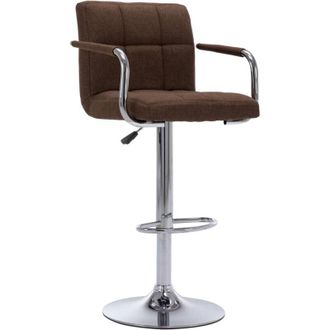 vidaXL Barhocker 2 Stk. Braun Stoff Vidaxl