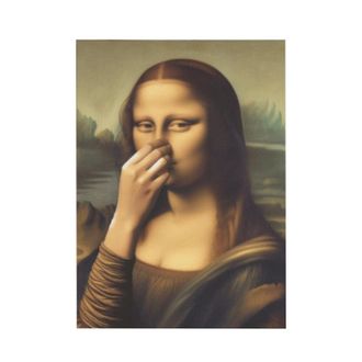 Generic Mona Lisa Bild, Mona Lisa Toilette, Monalisa Bilder Lustig, Monalisa Nase Zukneifen Bild Badezimmer, Vintage Poster, &auml;sthetische Bilder Deko Zimmer Wa