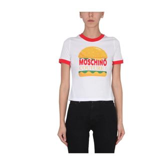 Moschino Damen, Oberteile, Wei&szlig;, MGr&ouml;&szlig;e