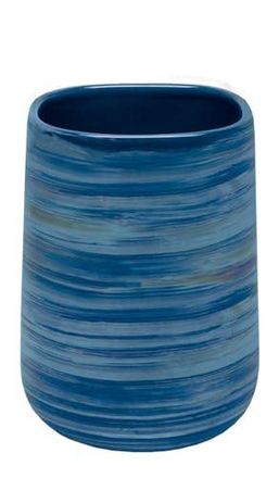 Kleine Wolke 8470783852 Zahnputzbecher Argentic, Mare, 7 x 10,5 cm, Steinzeug