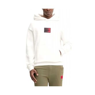 HUGO BOSS Homme, Sweatshirts et sweats &agrave; capuche, Blanc, Taille: XL Danohood Sweat &agrave; capuche