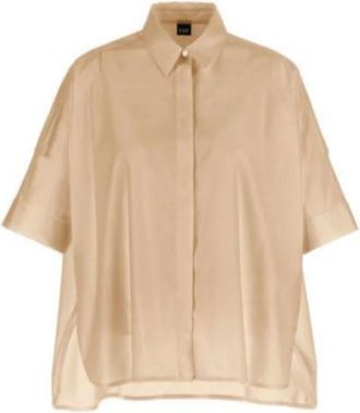 Fay Femme, Blouses et Chemises, Beige, Taille: 36 FR Fay Chemises Beige