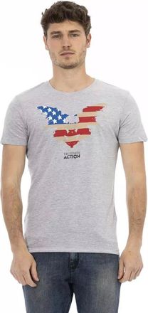 Trussardi Homme, Tops, Gris, Taille: 2XL Action T-Shirt