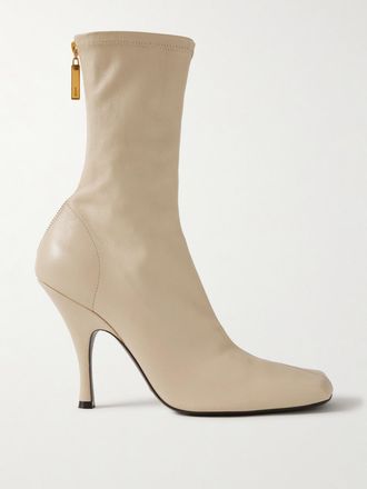 Khaite Eva Sock Boots Aus Leder - Neutral