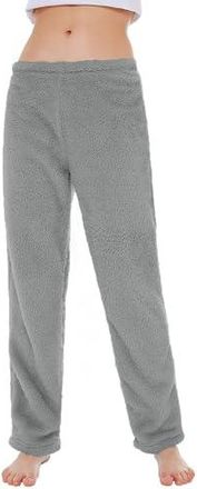 Generic Pantalon de nuit pour femme XL Pantalon de d&eacute;tente pour femme Grande taille hautement &eacute;lastique ample Double velours Pantalon de pyjama grande taille 