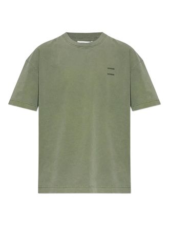 Sams&oslash;e & Sams&oslash;e t-shirt &agrave; logo imprim&eacute; - Vert