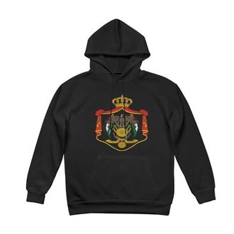 Generic Sweatshirts &Agrave; Capuche Hommes Doublure Polaire Imprim&eacute; Graphique Jordanie Embl&egrave;me National Pull Hoodie Hauts Streetwear Vintage Pull De D&eacute;tente Athleis