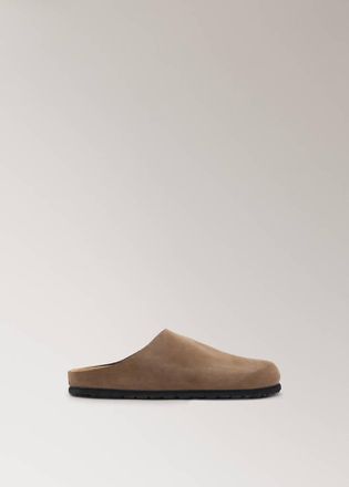 Mango Sabots cuir minimalistes marron - Femme - 36 - MANGO