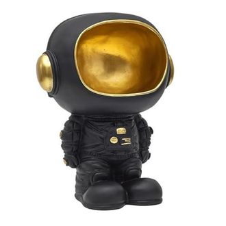 Paris Prix Vide-Poche Statue Astronaute 28cm Noir