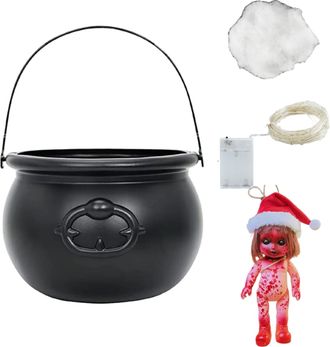 Generic Halloween - Einfache Installation Schwarzer, Halloween | Multifunktionale gruselige Requisiten mit Horror Aussehen, Hexenkessel Vasen f&uuml;r Has Party