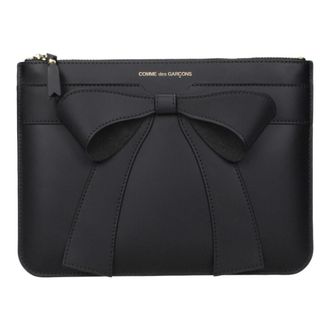Comme Des Gar&ccedil;ons Gro&szlig;e Schleifen-Clutch - - Bags - Damen - Schwarzk - ONE SIZE