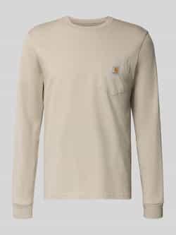 Carhartt Work in Progress Longsleeve mit Brusttasche und Label-Detail