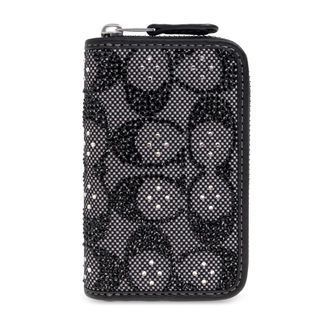 Coach Femme, Accessoires, Noir, Taille: ONE Size Essential Small Zip Around Card Case