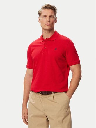 Beverly Hills Polo Club Poloshirt P-SS26M-P42560_Navy LogoWRED Rot Regular Fit
