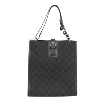 Gucci Sac bandouli&egrave;re Pre-owned GG Canvas 110292 - Femme - Pre-owned - Noir - Taille: ONE Size