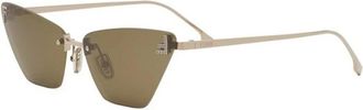 Fendi Authentische Kristallbrillen mit Premium-Qualit&auml;t - - Accessories - unisex - Braun - 57 MM