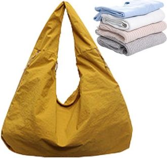 Generico Sac fourre-tout pour femme, grand sac fourre-tout | Sacs à bandoulière avec poignée pour femme de couleur unie, sac à bandoulière pour ordinateur port