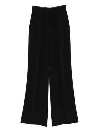Elisabetta Franchi pantalon ample à design plissé - Noir
