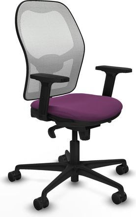 Piqueras y Crespo Arbeitsstuhl mit Armlehnen und h&ouml;henverstellbarer Lendenwirbelst&uuml;tze, ausgestattet mit 5 Positionen und eingespritztem Schaum. Mit Rollen von 65 mm Ny