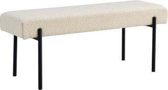 Generic House Collection Bouclette Sitzbank Liv Weiß