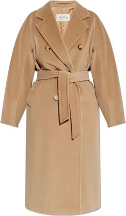 Max Mara Femme, Manteaux, Beige, Taille: 42 FR Manteau en laine Madame
