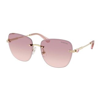 Swarovski Femme, Accessoires, Jaune, Taille: 58 MM Lunettes de soleil Sk7043