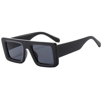 Generic Lunettes De Soleil Carr&eacute;es Tendance For Hommes Et Femmes, Conduite For Vacances En Plein Air(Black)