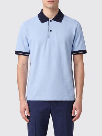 Ferragamo Polo &agrave; manches courtes en coton avec col fran&ccedil;ais