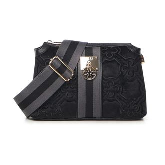 V° 73 Femme, Sacs, Noir, Taille: ONE Size Sac bandoulière en velours brodé