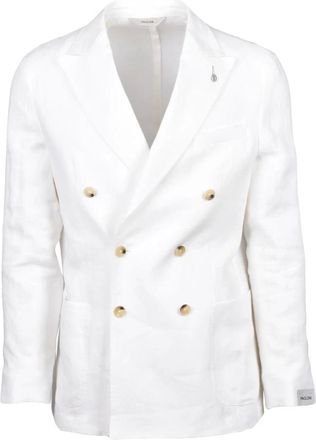 Paoloni Homme, Vestes, Blanc, Taille: L Blazer Crois&eacute;