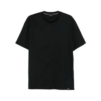 Brioni Homme, Tops, Noir, Taille: L T-shirt col rond