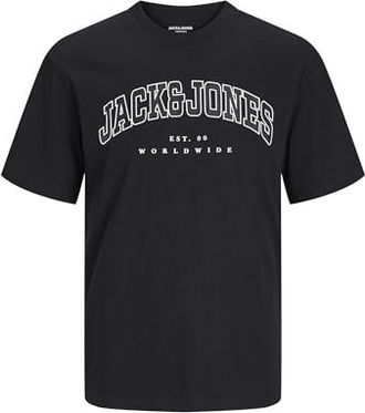 Jack & Jones Jjecaleb Varsity T-shirt Col Rond Noo Pls Homme T-shirt, Noir, 6XL