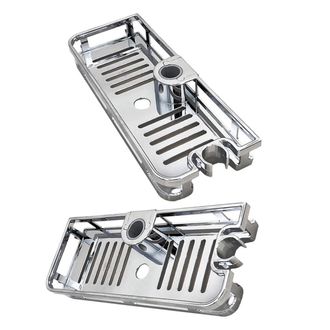 FOMIYES 2 St&uuml;ck Duschablagen ohne Bohren aus Edelstahl Verstellbarer Duschorganizer f&uuml;r Shampoo Toilettenartikel Badezimmerregal f&uuml;r Duschstange Rostfrei und 